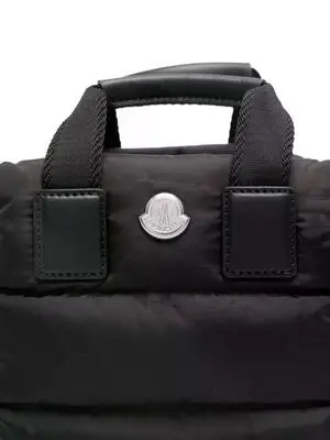 Moncler Mini Caradoc Quilted Tote Bag - Black
