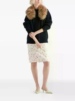 Prada Floral Quilted Mini Skirt