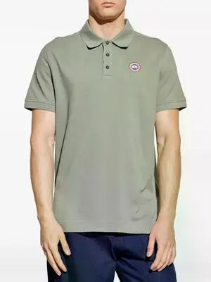 Canada Goose Logo-patch Polo Shirt - Green