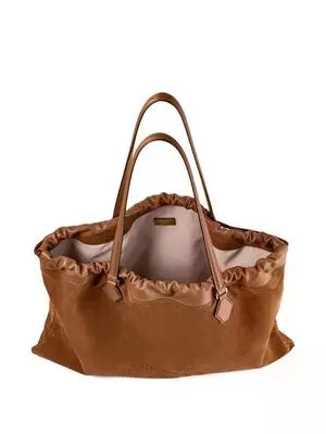 JIMMY CHOO Large Drawstring Tote Bag - Brown