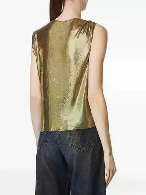 Versace Safety Pin Mesh Top