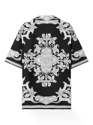 Versace Baroque-print Silk Shirt