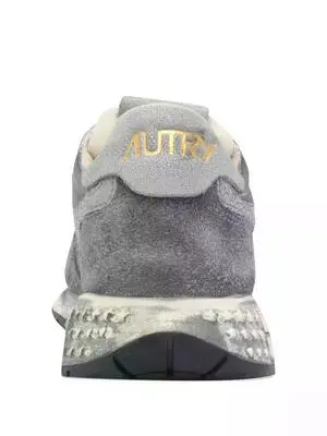 AUTRY Suede-leather Low-top Sneakers - Grey