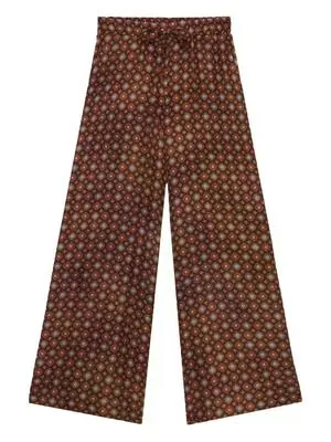PIERRE-LOUIS MASCIA Aloe Palazzo Pants - Brown