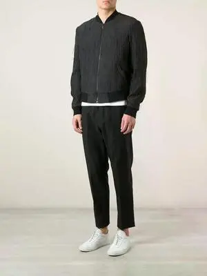 MAISON MARGIELA Striped Panel Bomber Jacket