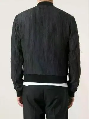 MAISON MARGIELA Striped Panel Bomber Jacket