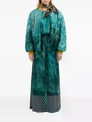 PIERRE-LOUIS MASCIA Silk Bomber Jacket - Blue