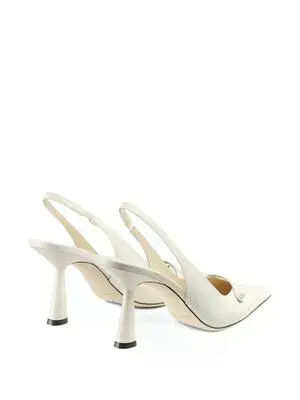 JIMMY CHOO Amita 85 Sling-back Pumps - Neutrals