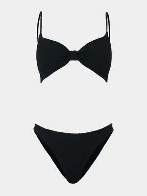 Hunza G Alicia Original Crinkle™ Bikini - Crinkle Black