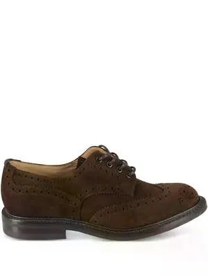 TRICKER'S Perforated Suede Derby Shoes