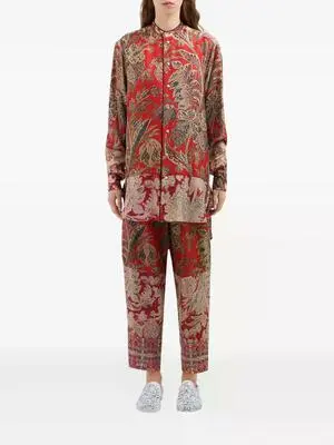 PIERRE-LOUIS MASCIA Paisley-print Shirt - Red