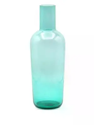 BITOSSI HOME Cylindrical Glass Decanter - Green