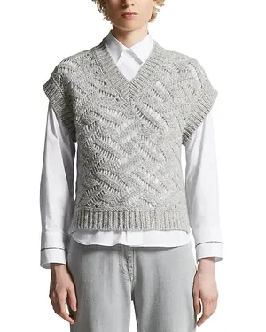 Peserico Textured Sweater Vest