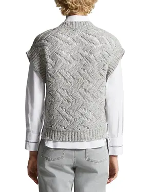 Peserico Textured Sweater Vest