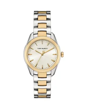 Tory Burch The Miller Watch, 34mm - White/two Tone