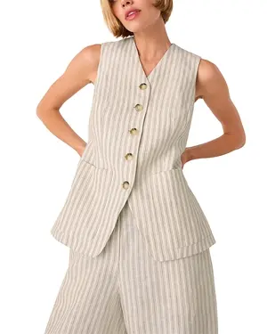 Whistles Linen Vest - Neutral