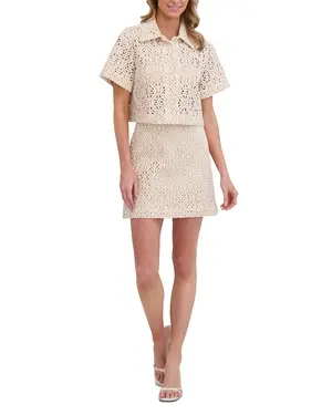 Ted Baker London Lace Mini Skirt