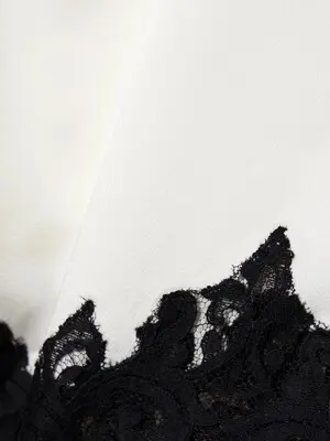 Stella McCartney Lace-trimmed Satin Wrap Skirt - Neutrals