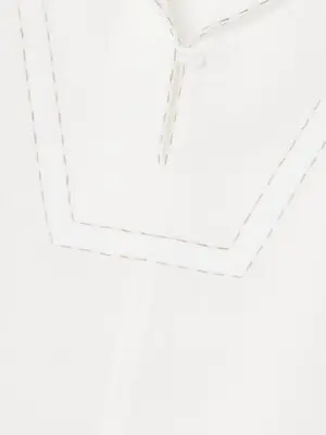 Vita Kin Emma Broderie Anglaise Linen Blouse