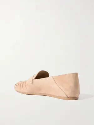 STUART WEITZMAN Brooks Collapsible-heel Loafers - Neutrals