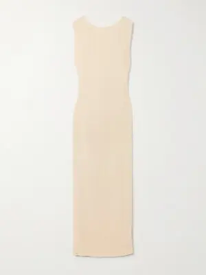 Matteau Open-back Woven Maxi Dress - Neutrals