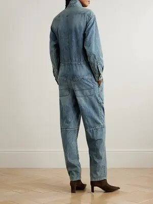 MARANT ETOILE Nadia Denim Jumpsuit - Blue