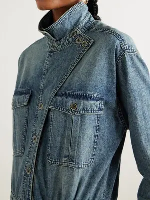 MARANT ETOILE Nadia Denim Jumpsuit - Blue
