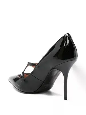 Moschino 100mm Leather Cross-strap Pumps