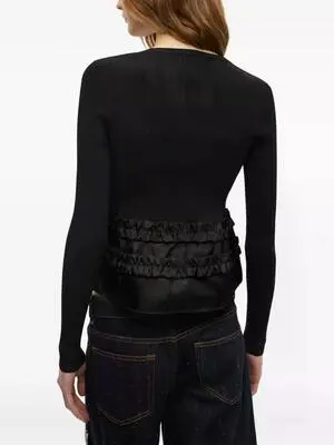 GANNI Ruffle-hem Blouse