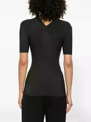 Nanushka Akka Short-sleeved Wool Top