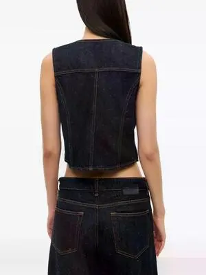 GANNI Denim Waistcoat