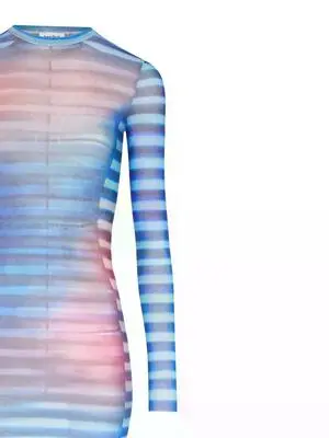 JEAN PAUL GAULTIER The Long Air Long-sleeve Dress - Blue