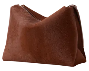 Khaite Lina Medium Calf Hair Shoulder Bag