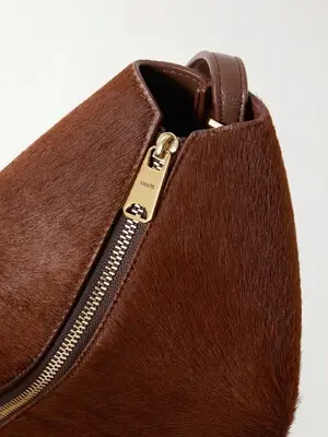 Khaite Lina Medium Calf Hair Shoulder Bag