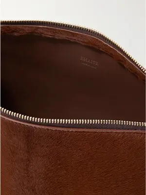 Khaite Lina Medium Calf Hair Shoulder Bag