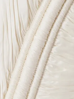 DANIELLE FRANKEL Priscilla Strapless Gathered Taffeta Bustier Top