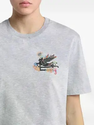 Etro Pegaso-motif T-shirt - Grey