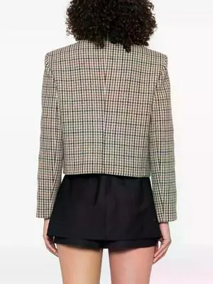 Maje Houndstooth Jacket - Neutrals