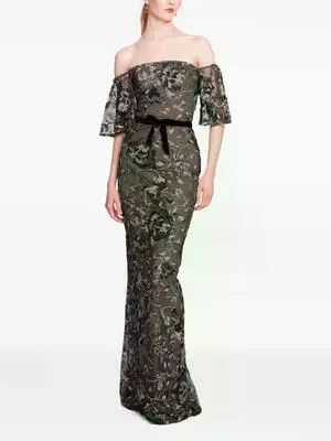 Marchesa Climbing Vine Gown