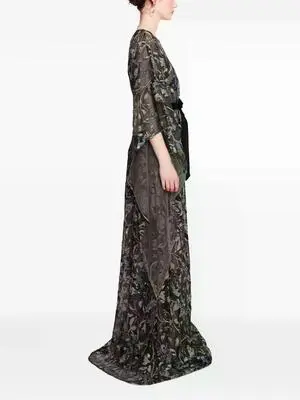 Marchesa Climbing Vines Kaftan Dress
