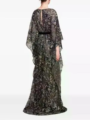 Marchesa Climbing Vines Kaftan Dress