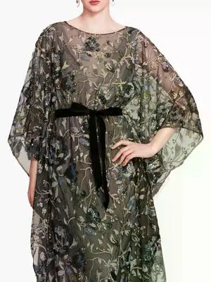 Marchesa Climbing Vines Kaftan Dress