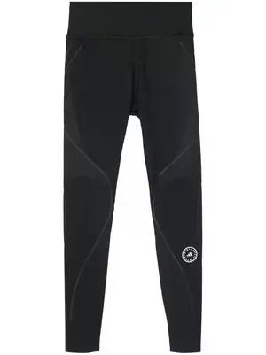 Adidas By Stella McCartney Asmc Stripe-detail Leggings - Black