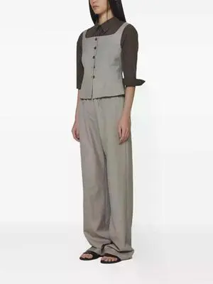 AMOMENTO Elastic-waistband Trousers