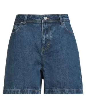 Karl Lagerfeld Denim Cotton Shorts - Blue