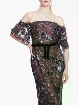 Marchesa Climbing Vines Gown