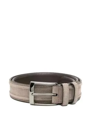 Canali Suede Belt - Grey