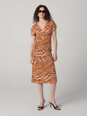 Diane Von Furstenberg Ella Reversible Midi Dress