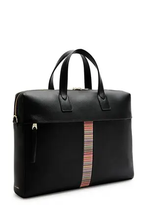 Paul Smith Grained Leather Briefcase - Black