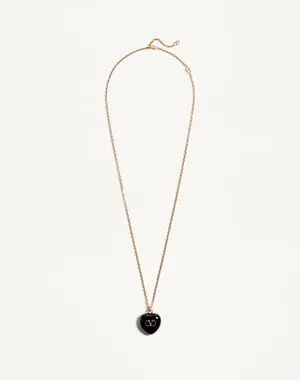 Valentino Garavani Coeur Royal Necklace - Gold/black